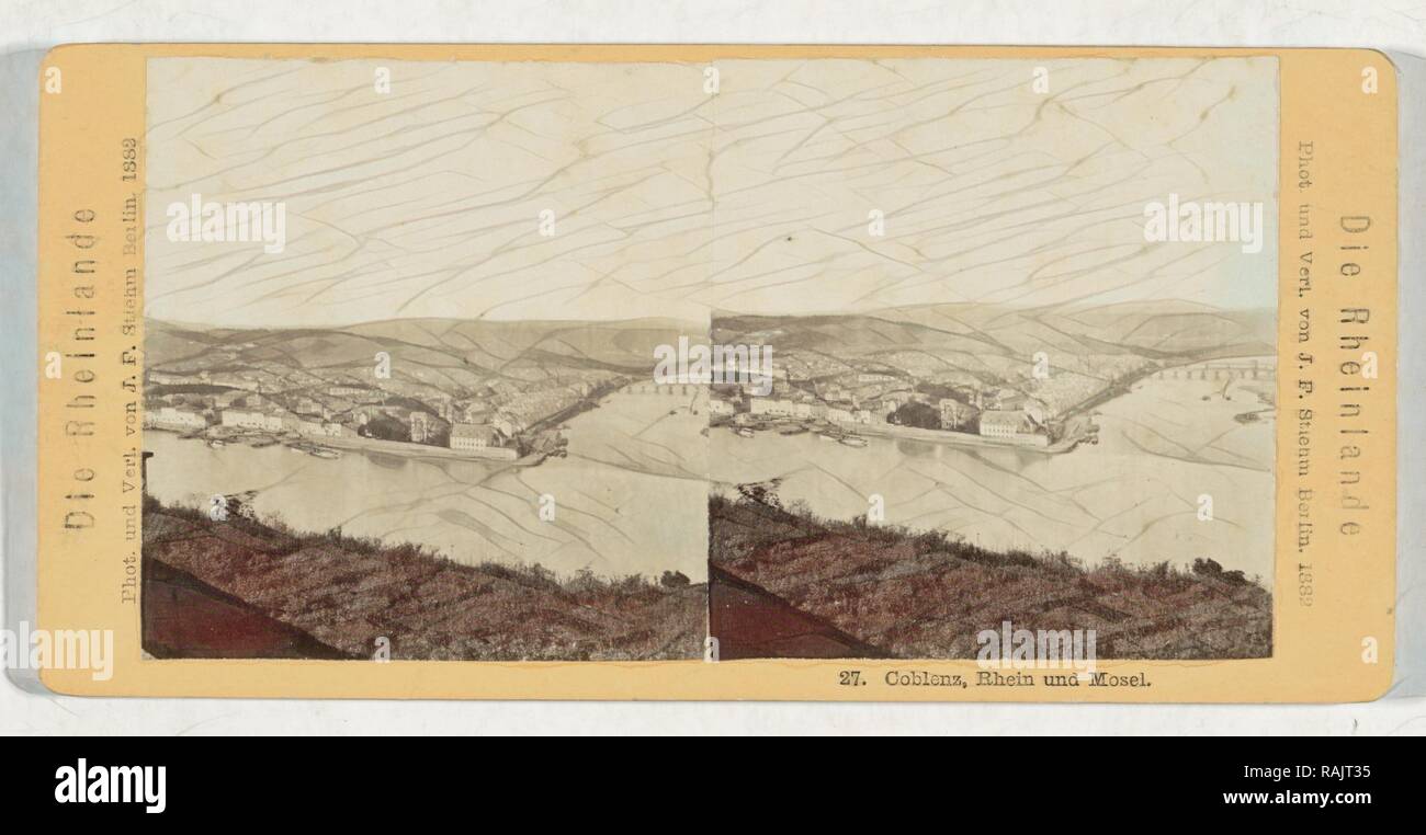 Coblenz, Rhein and Mosel, Germany, Johann Friedrich Stiehm, 1882 ...