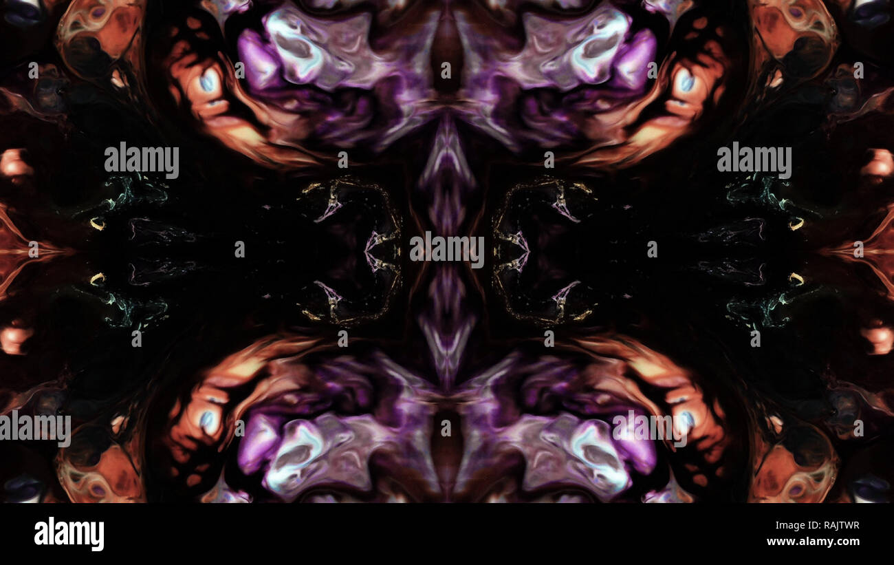 Abstract Paint Brush Ink Explode Spread Smooth Concept Symmetric ...