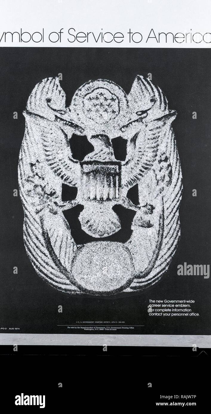 PAPER INFORMATION ON SYMBOL OF SERVICE TO AMERICAN Stock Photo - Alamy