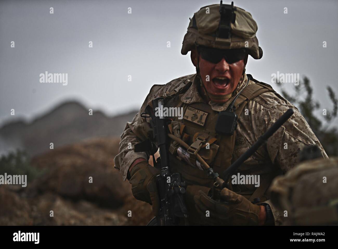 U.S. Marine Corps 1st Lt. Shane T. Wescott, 2nd platoon commander ...