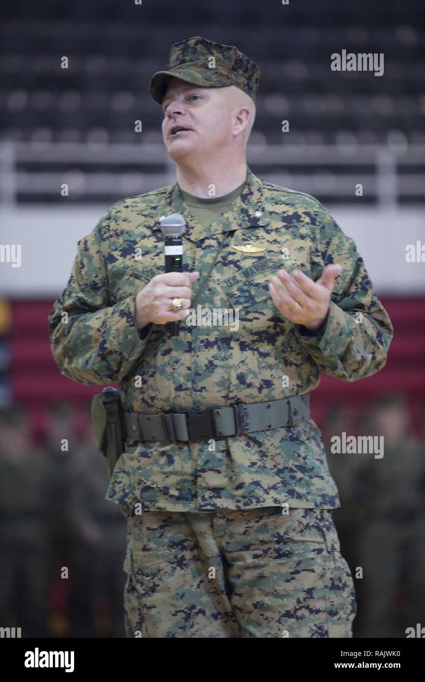 U.S. Marine Corps Lt. Col. John C. Golden, off going commanding officer ...