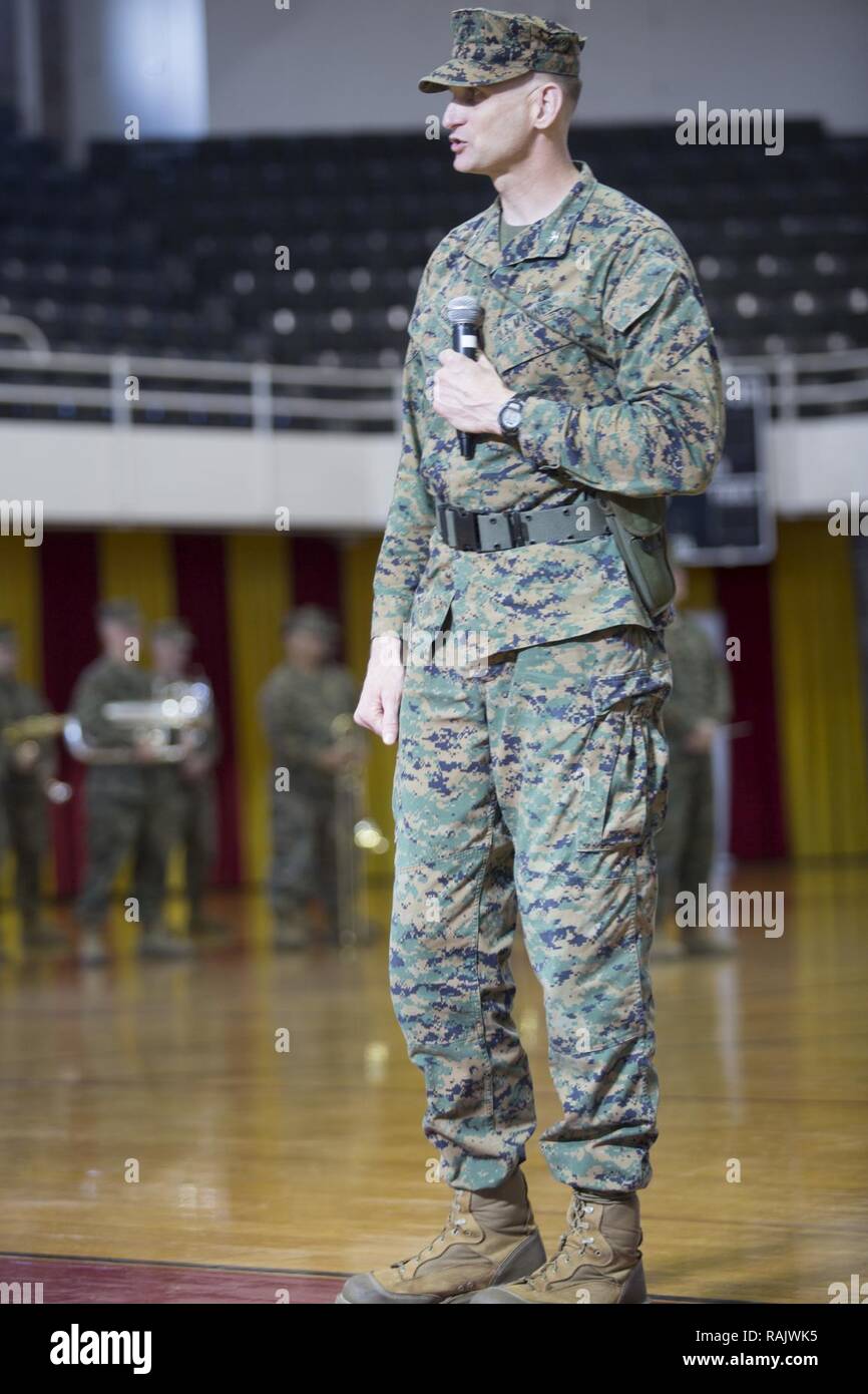 U.S. Marine Corps Col. Samuel C. Cook, on coming commanding officer ...