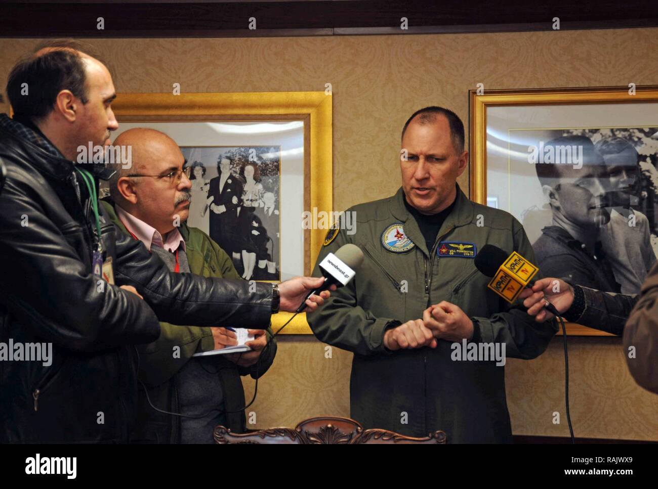 SOUDA BAY, Greece (Feb. 10, 2017) Capt. Will Pennington, commanding ...