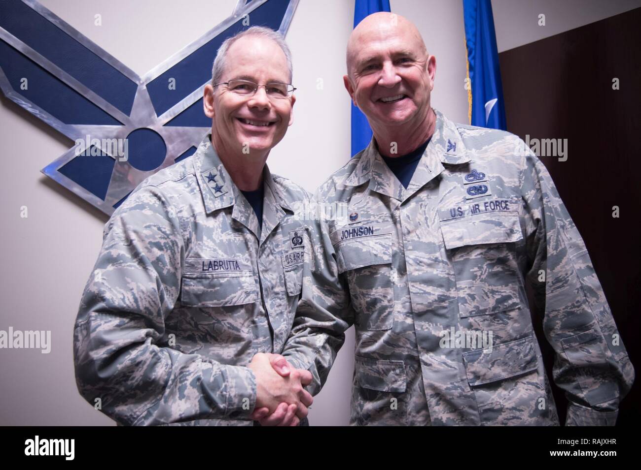 Col. Jay Johnson, 403rd Maintenance Group commander, presents Maj. Gen ...