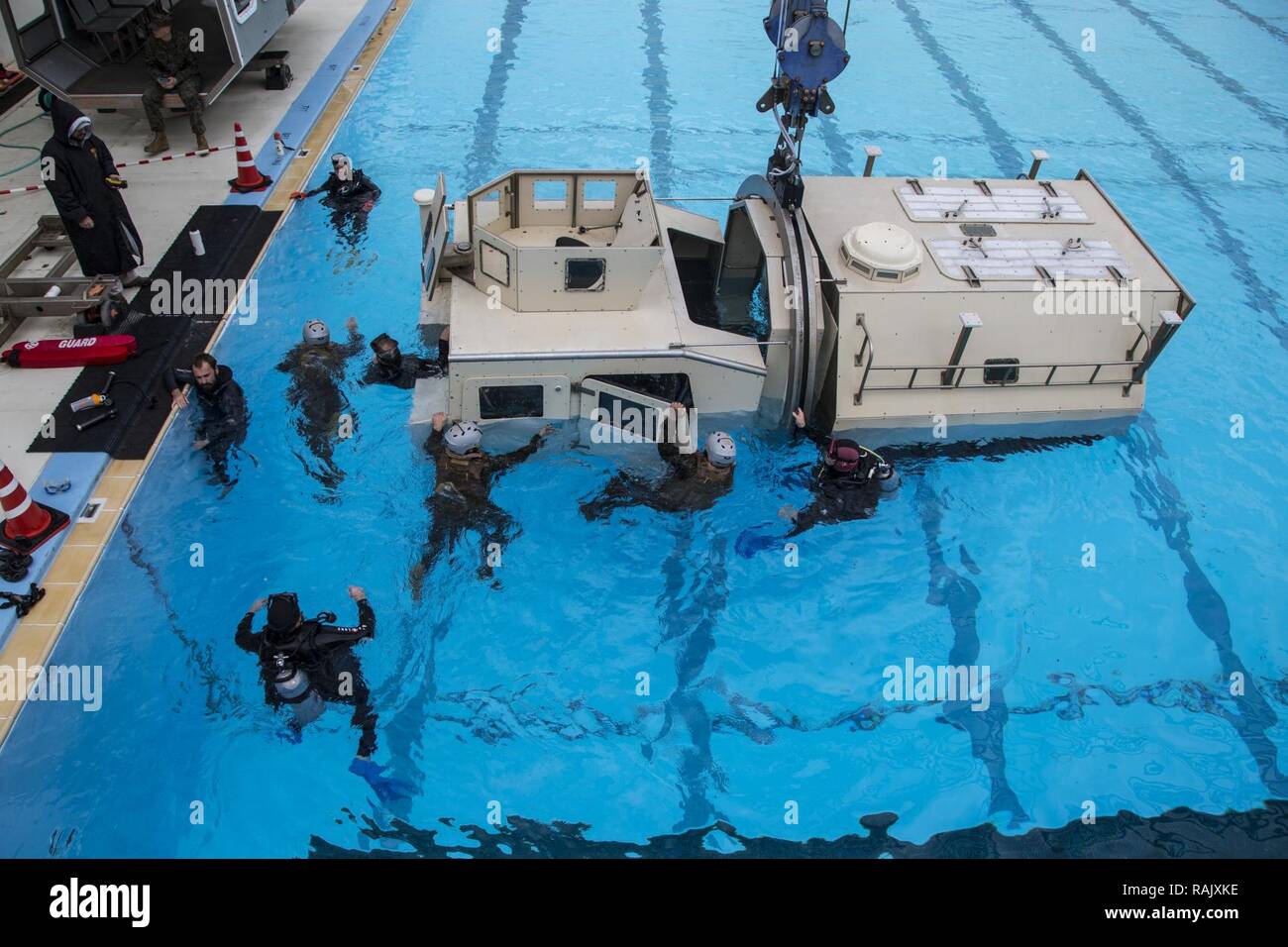 U.S. Marines with Truck Company, Headquarters Battalion, 3rd Marine ...