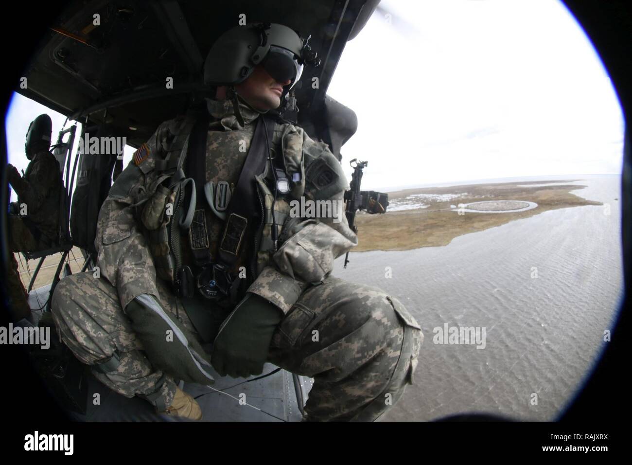 A soldier with 3rd General Support Aviation Battalion, 82nd Combat ...
