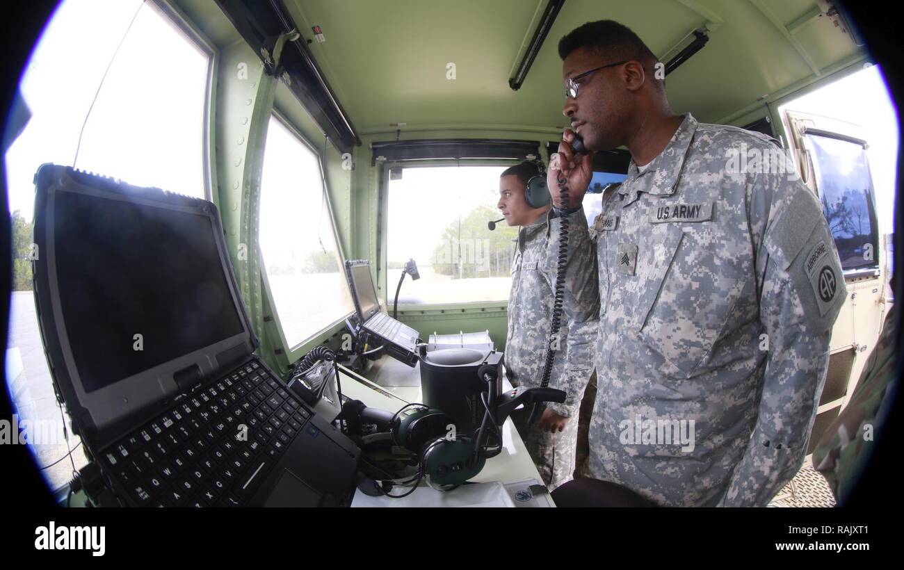 Air traffic control operators assigned to 3rd General Support Aviation ...