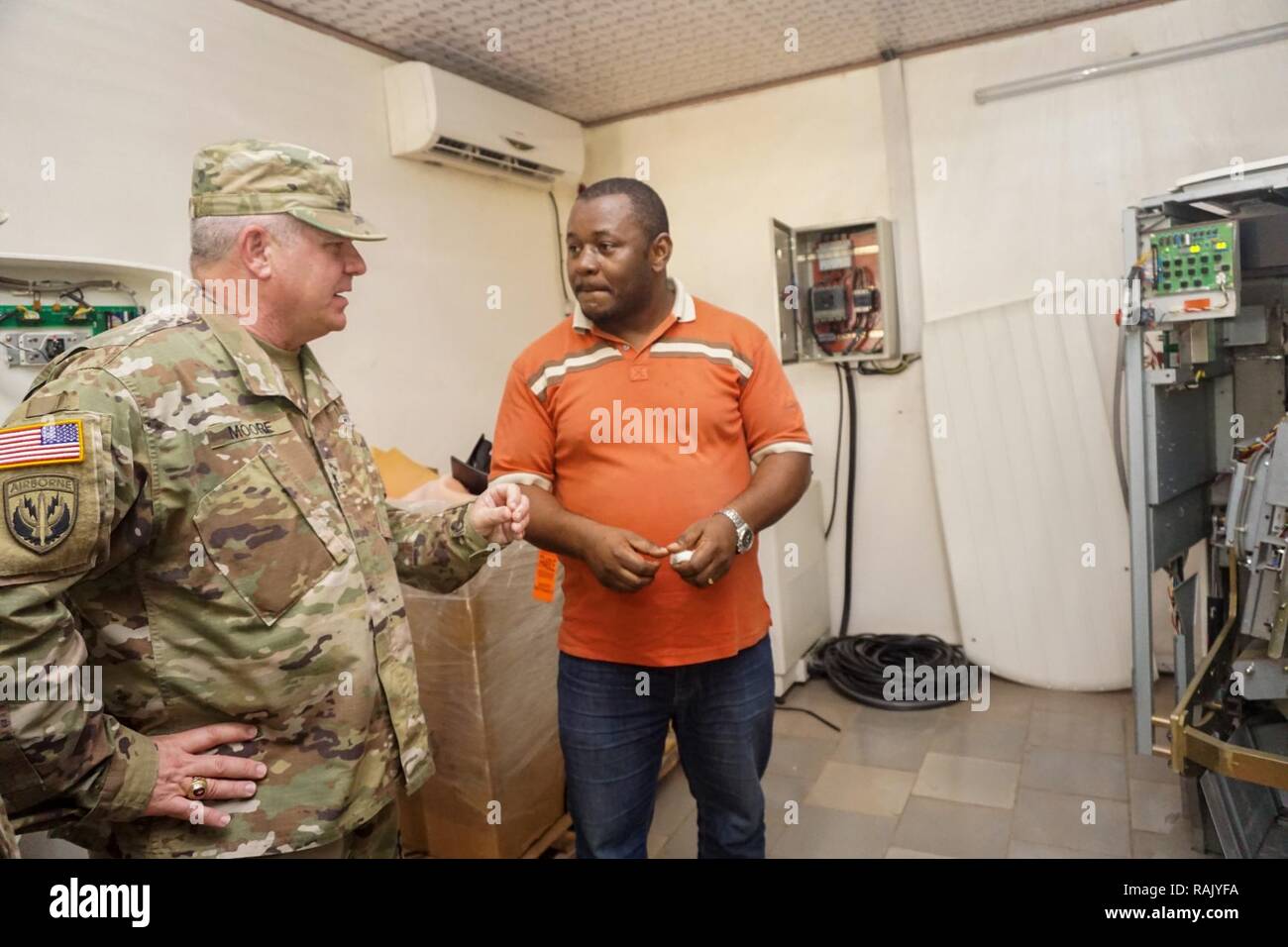 Brig. Gen. Kenneth Moore, the U.S. Army Africa deputy commanding ...