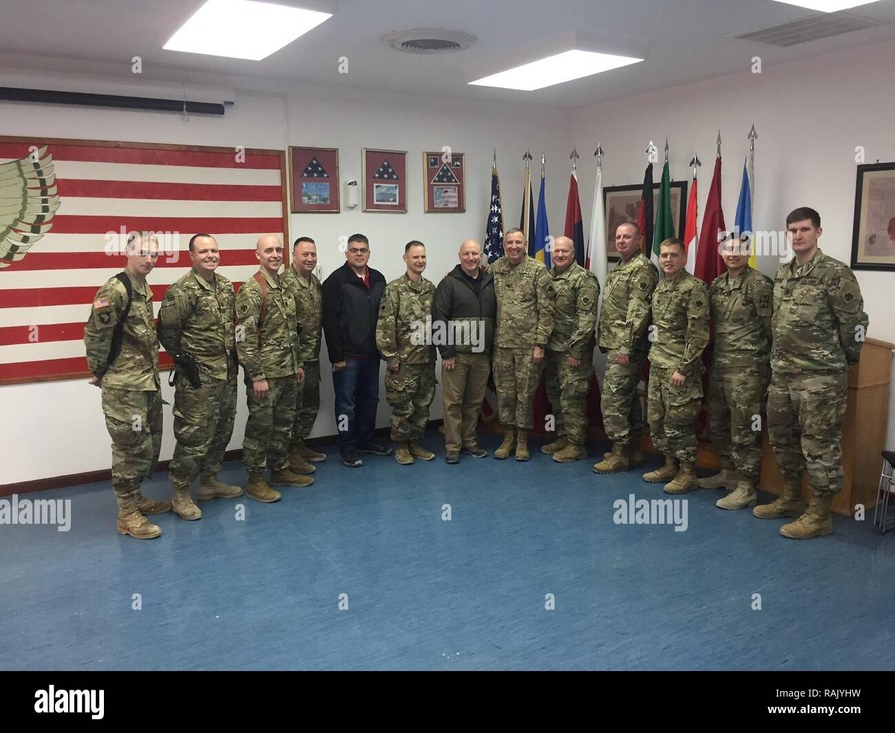 Maj. Gen. Robbie Asher and Command Sgt. Maj. Tony Riggs, the adjutant ...