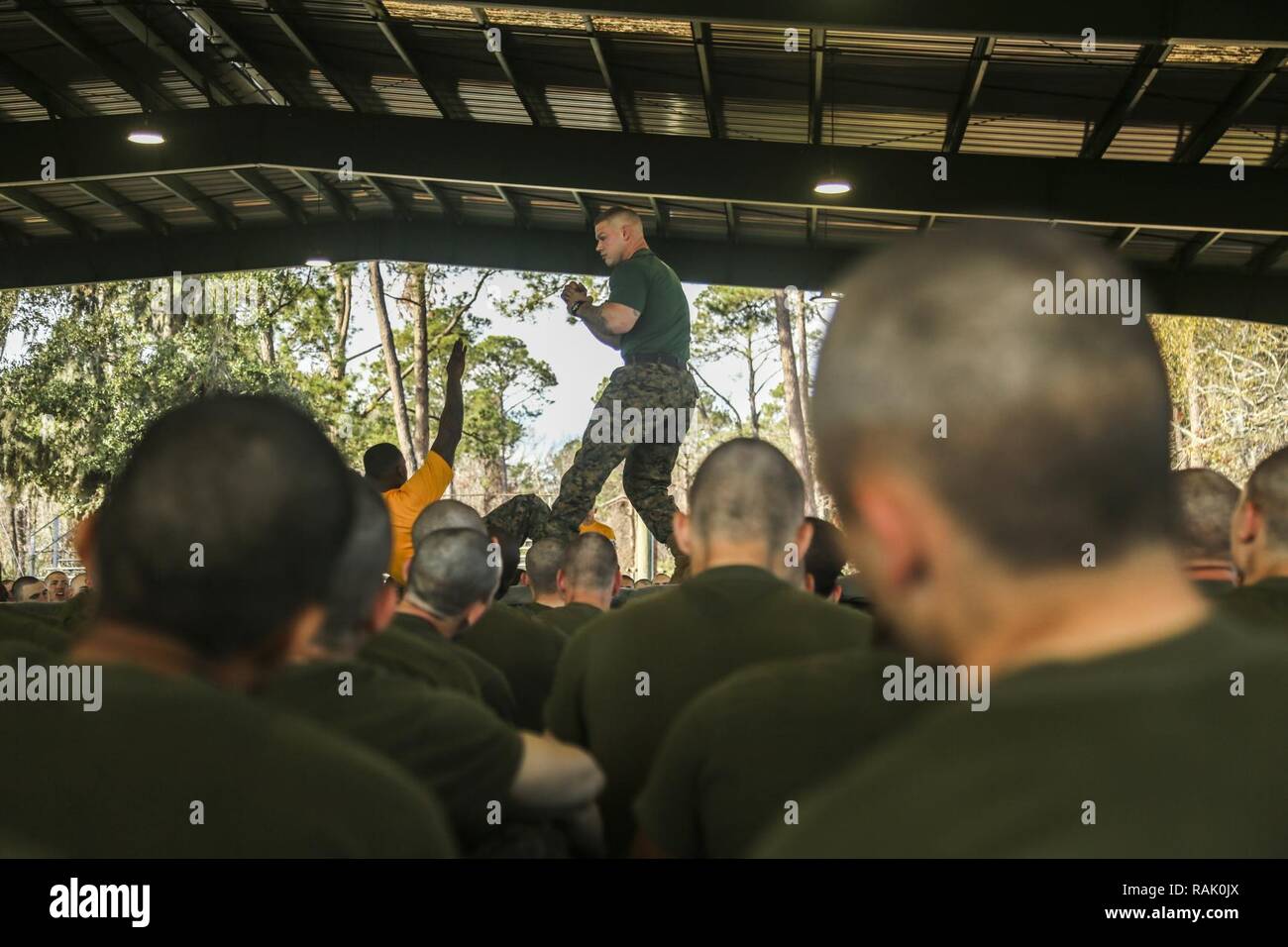 U.S. Marine Corps Sgt. Gabriel Adkins, a Marine Corps Martial Arts ...