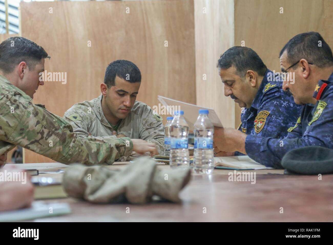 A ground intelligence officer assigned to the 3rd marine division hi ...