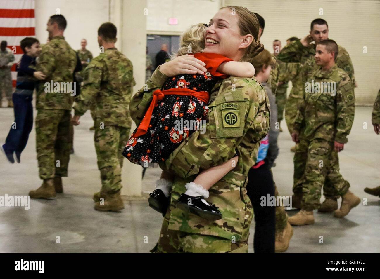 A Soldier with the 82nd Combat Aviation Brigade, 82nd Airborne Division ...