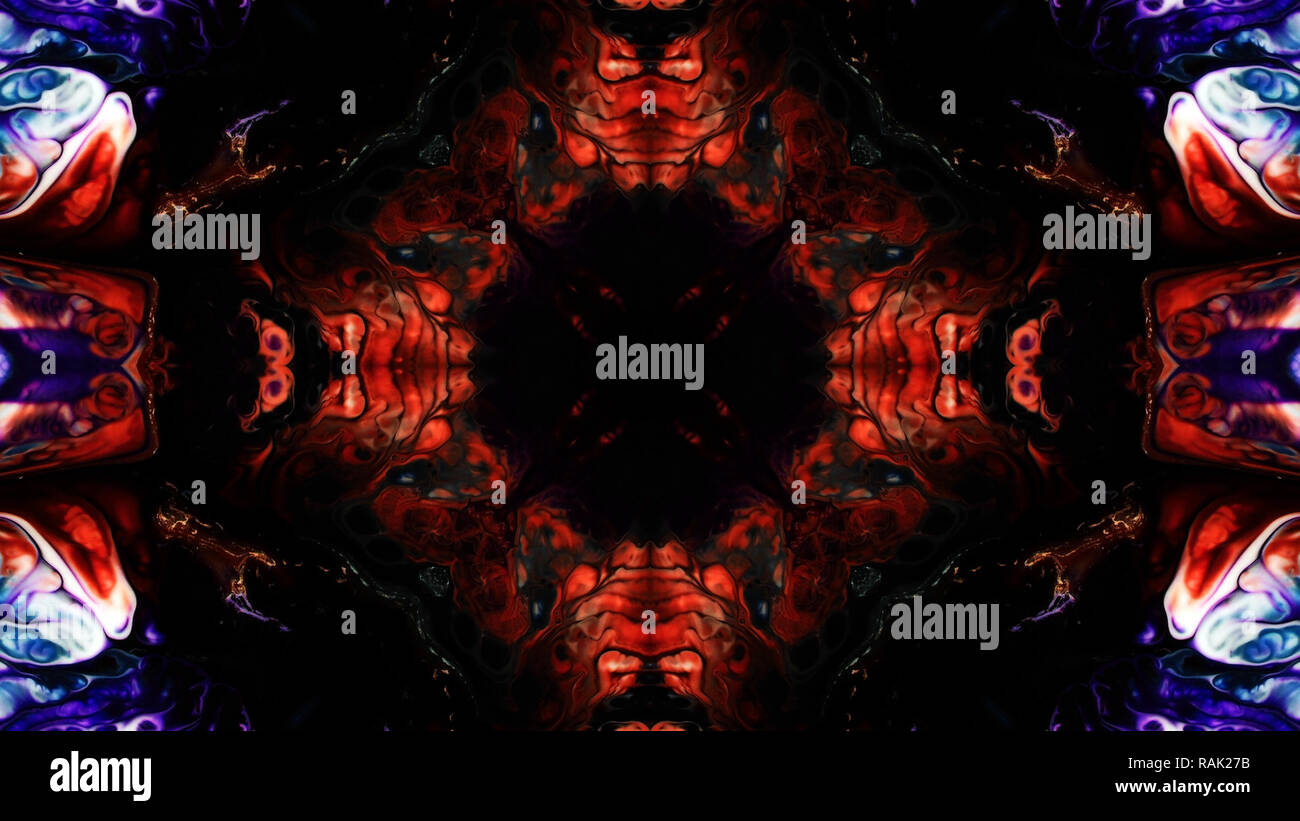 Abstract Paint Brush Ink Explode Spread Smooth Concept Symmetric ...