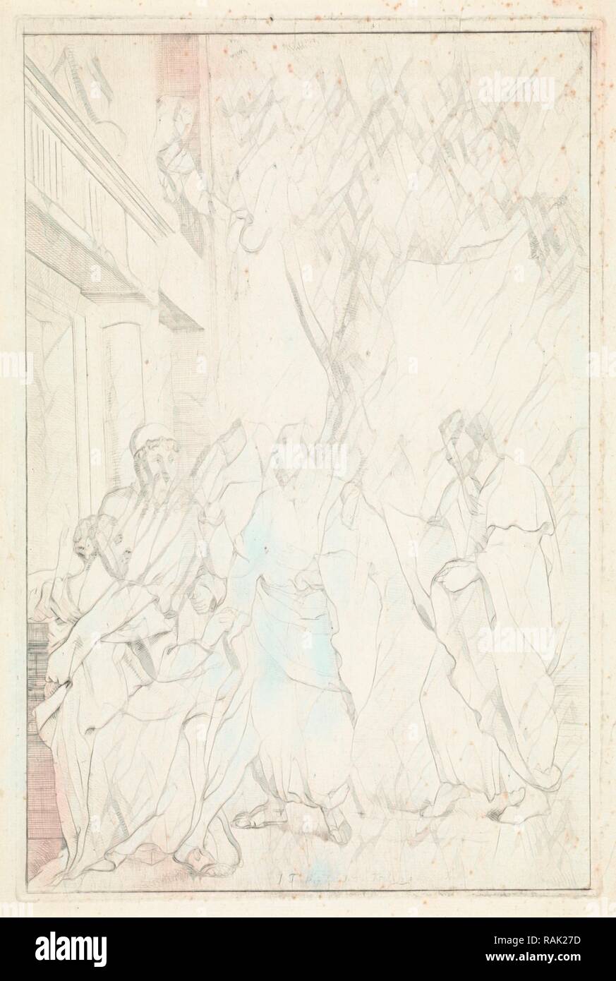 Socrates and Xanthippe, Jan Tersteeg, 1765. Reimagined by Gibon ...