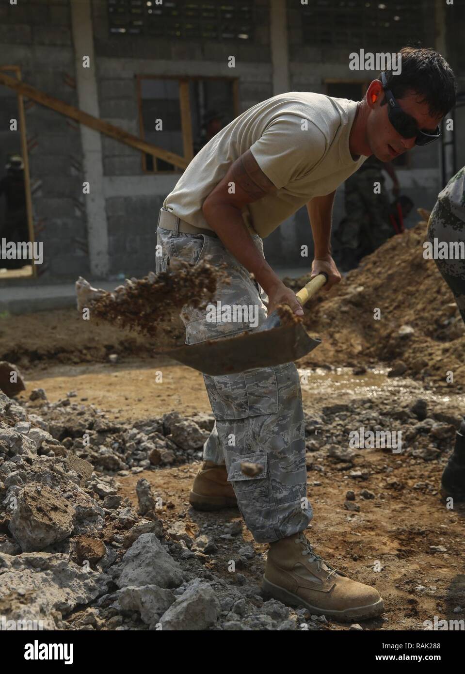 U.S. Air Force Staff Sgt. Daniel Inzunza, a civil engineer with 35th ...