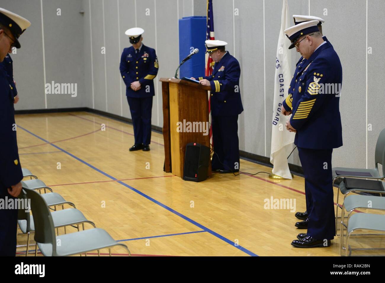 Lt. Cmdr. William Stewart, chaplain of the 13th Coast Guard District ...