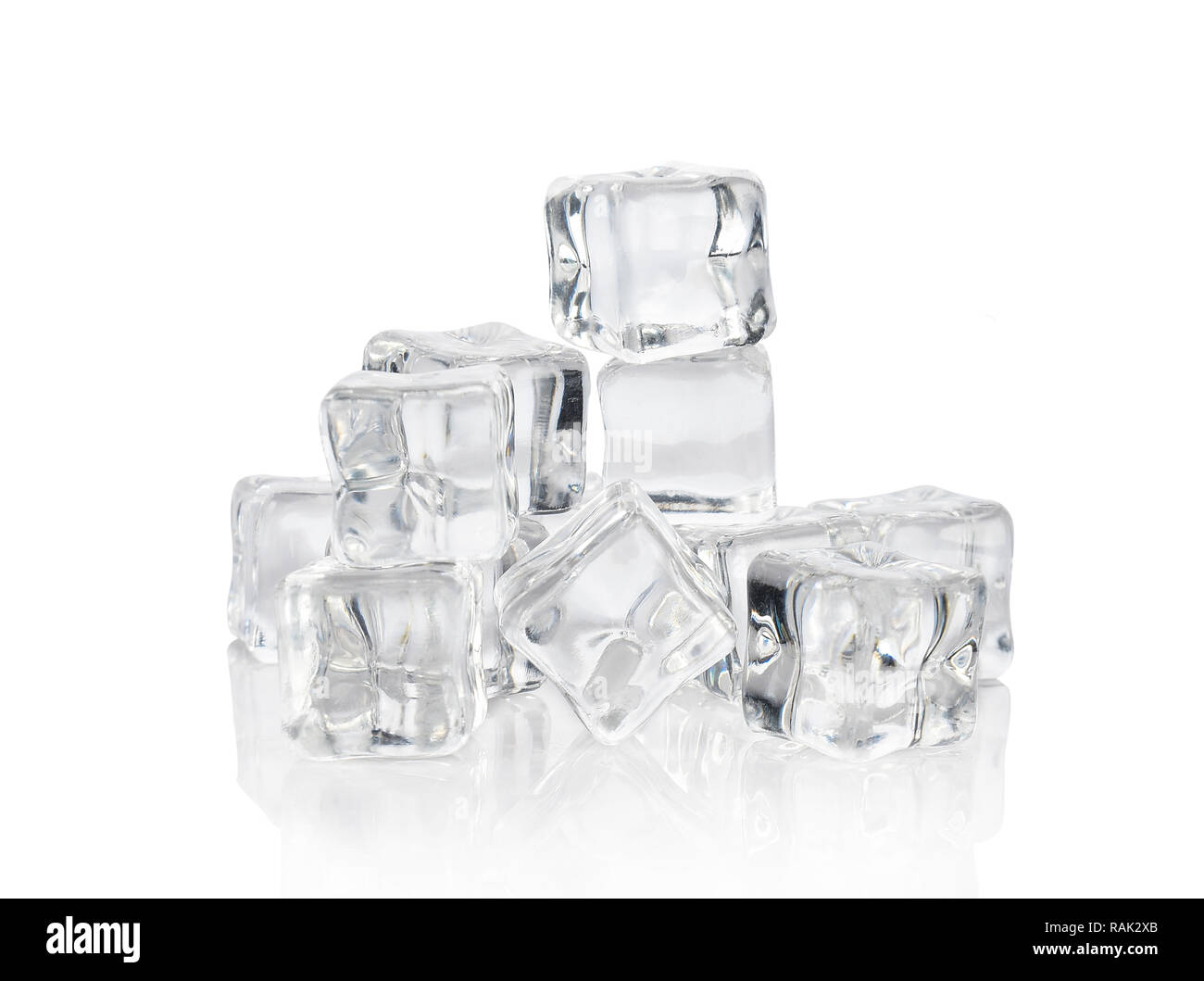 ice cubes isolated on white background Stock Photo - Alamy