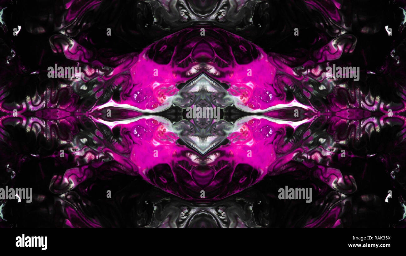 Abstract Paint Brush Ink Explode Spread Smooth Concept Symmetric ...