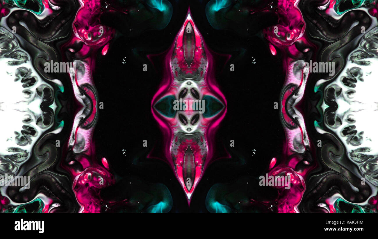 Abstract Paint Brush Ink Explode Spread Smooth Concept Symmetric ...