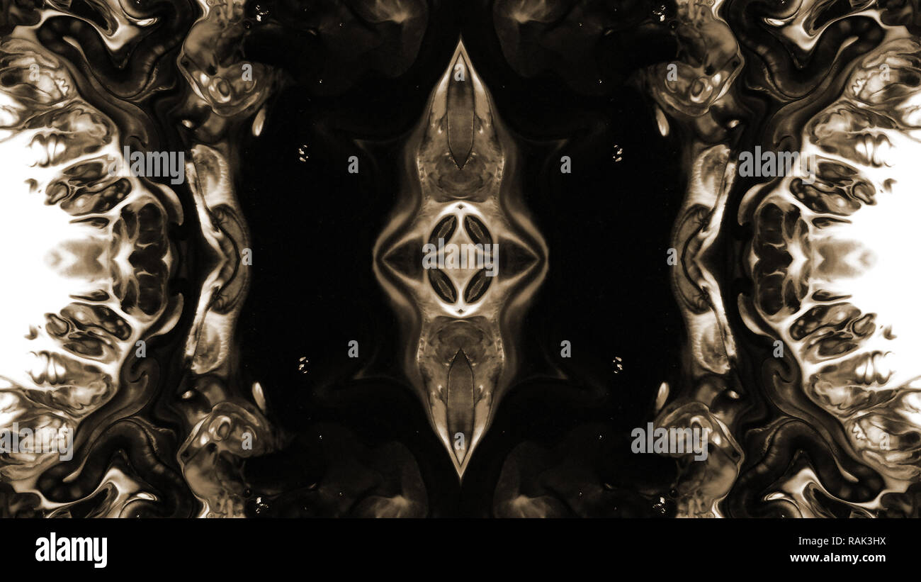 Abstract Paint Brush Ink Explode Spread Smooth Concept Symmetric ...