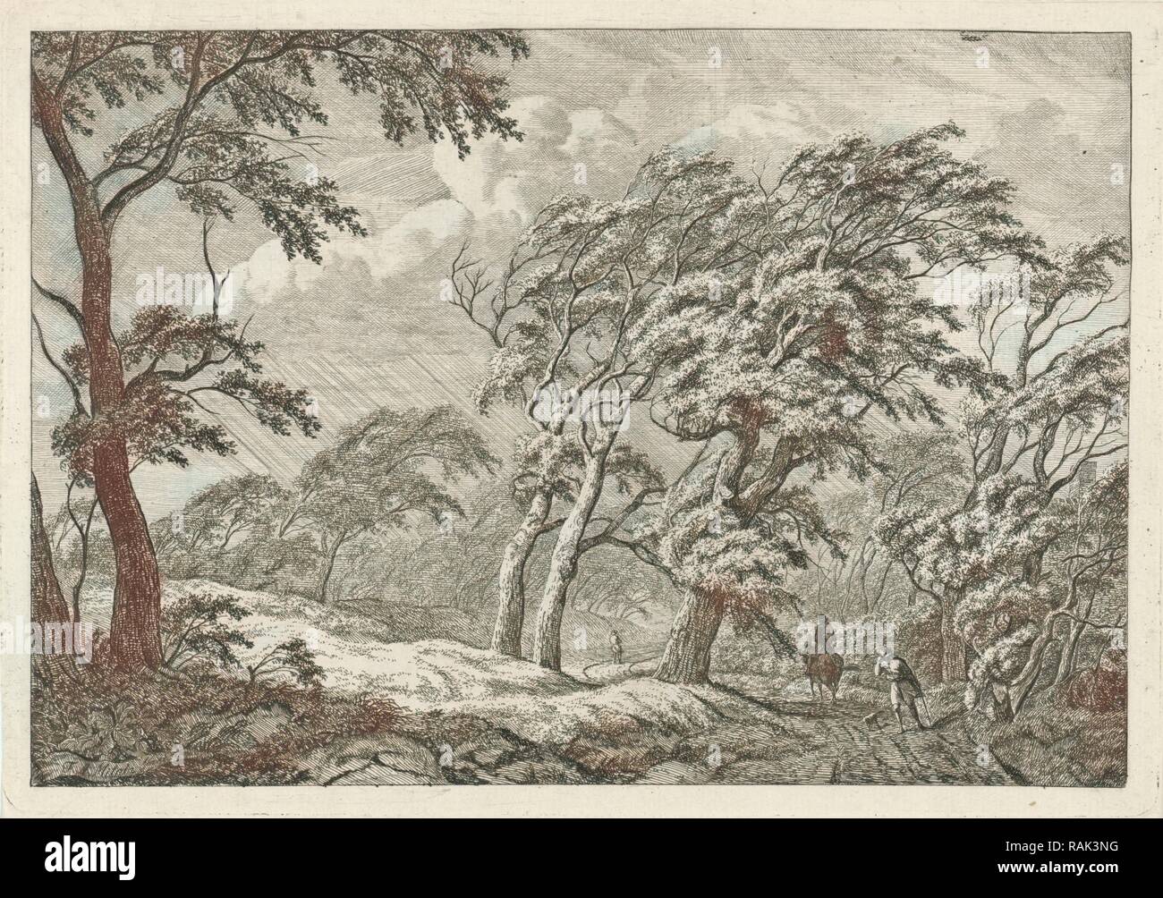 Landscape with storm and rain, Franciscus Andreas Milatz, 1784 - 1808 ...