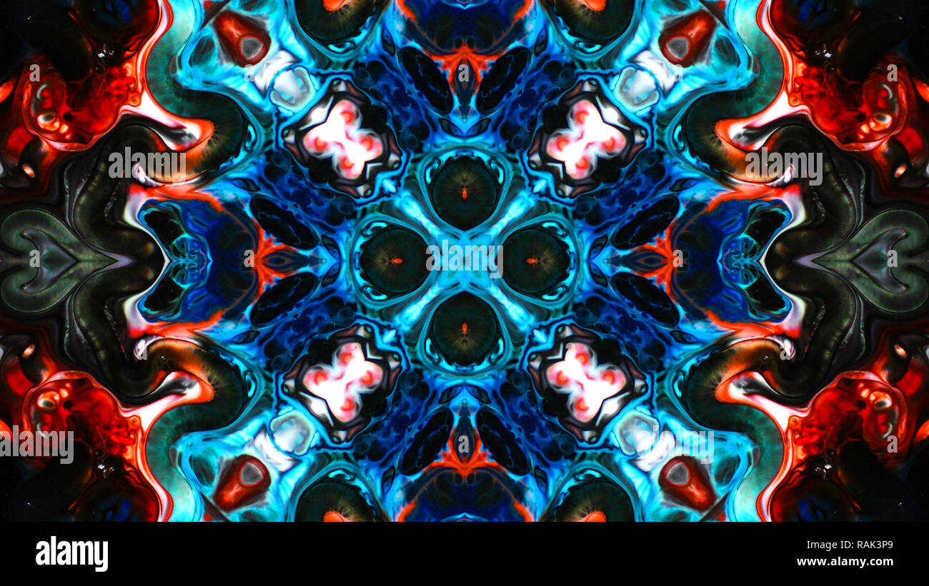 Abstract Paint Brush Ink Explode Spread Smooth Concept Symmetric ...