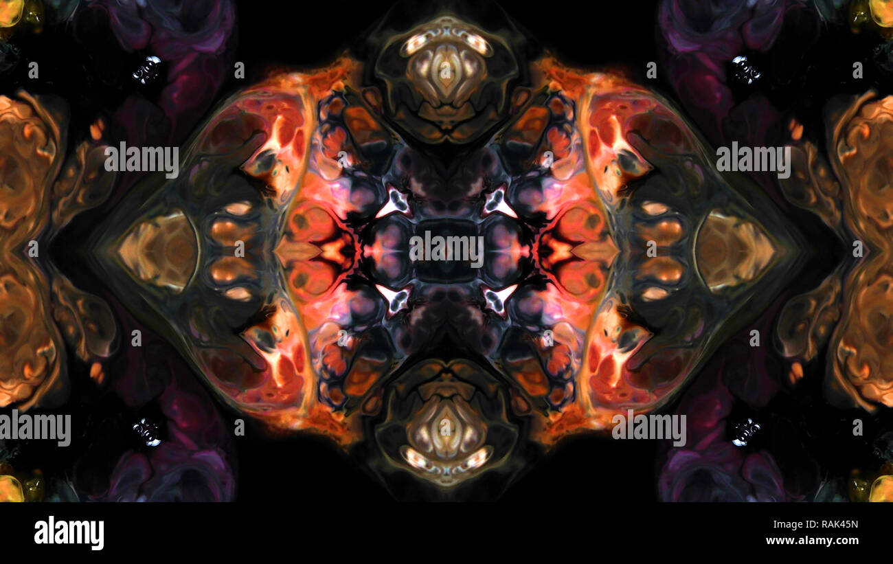 Abstract Paint Brush Ink Explode Spread Smooth Concept Symmetric ...