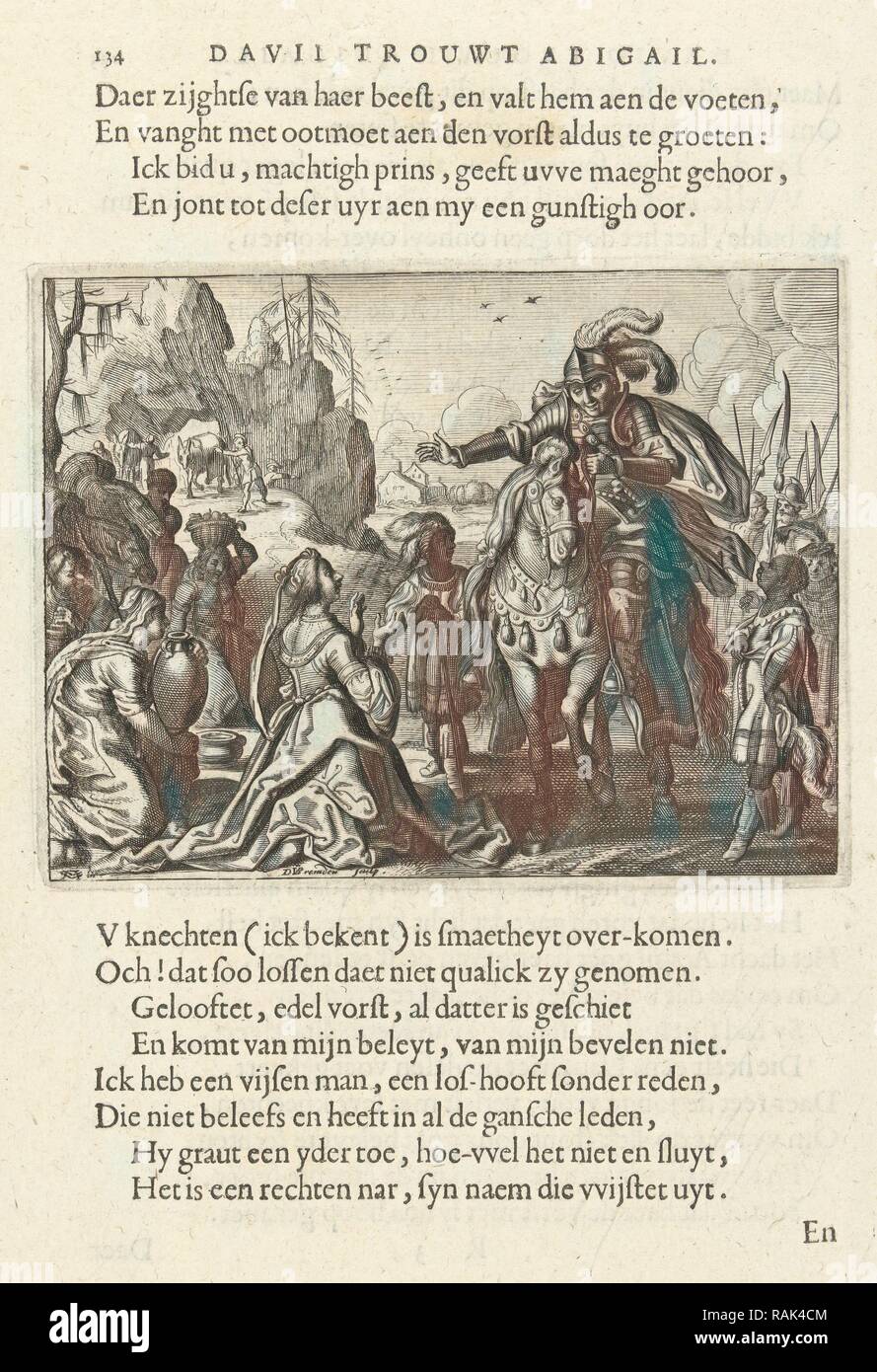 David and Abigail, Daniël van den Bremden, c. 1635 - 1537. Reimagined ...