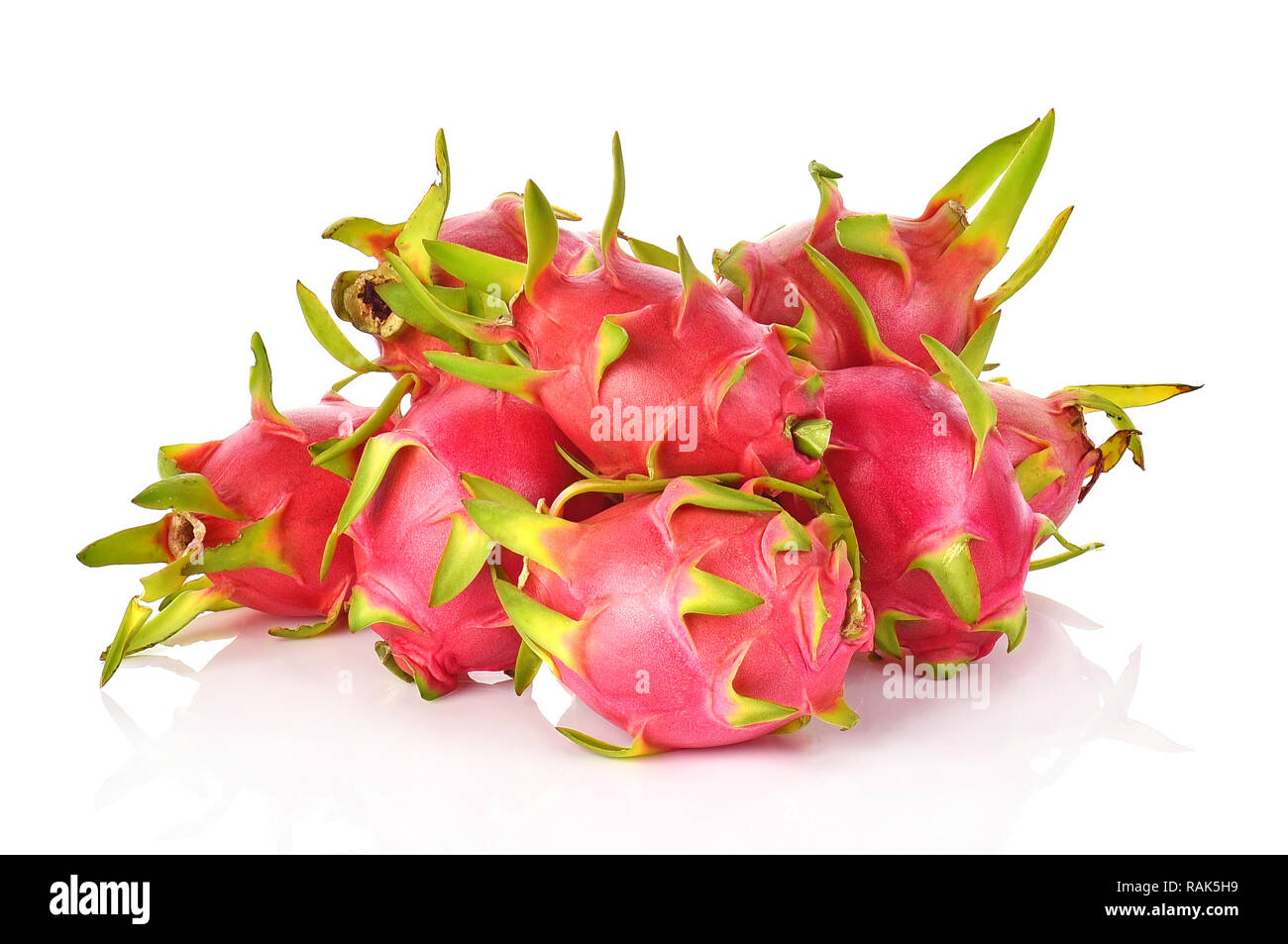 dragon fruits isolated on white background Stock Photo - Alamy