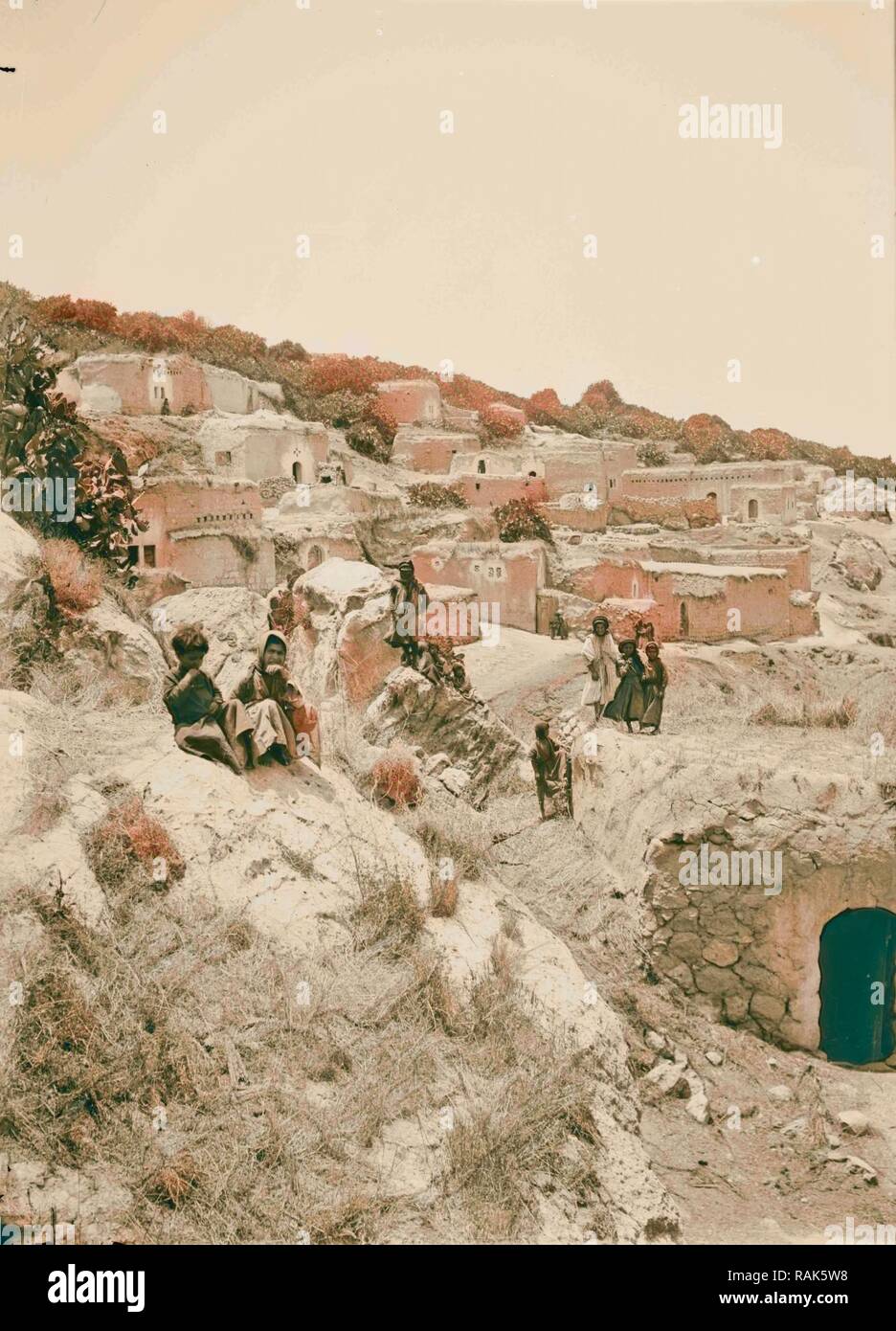 Endor village 1900, Israel, Ein-dor, Ein-Dor. Reimagined by Gibon ...