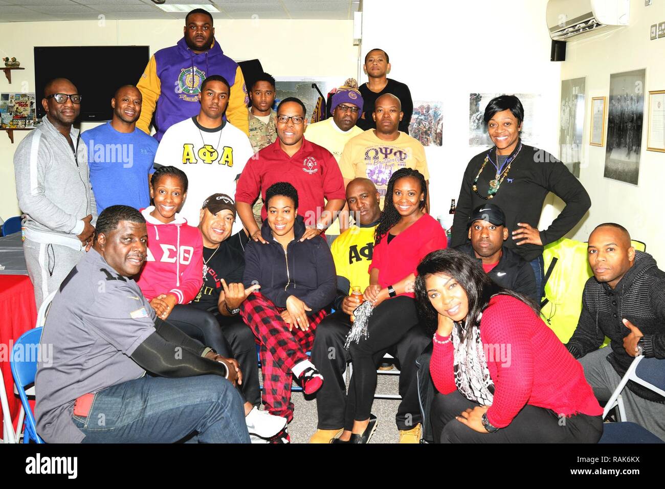 The Divine 9, gathered for their Super Bowl party Feb. 6, at Camp ...