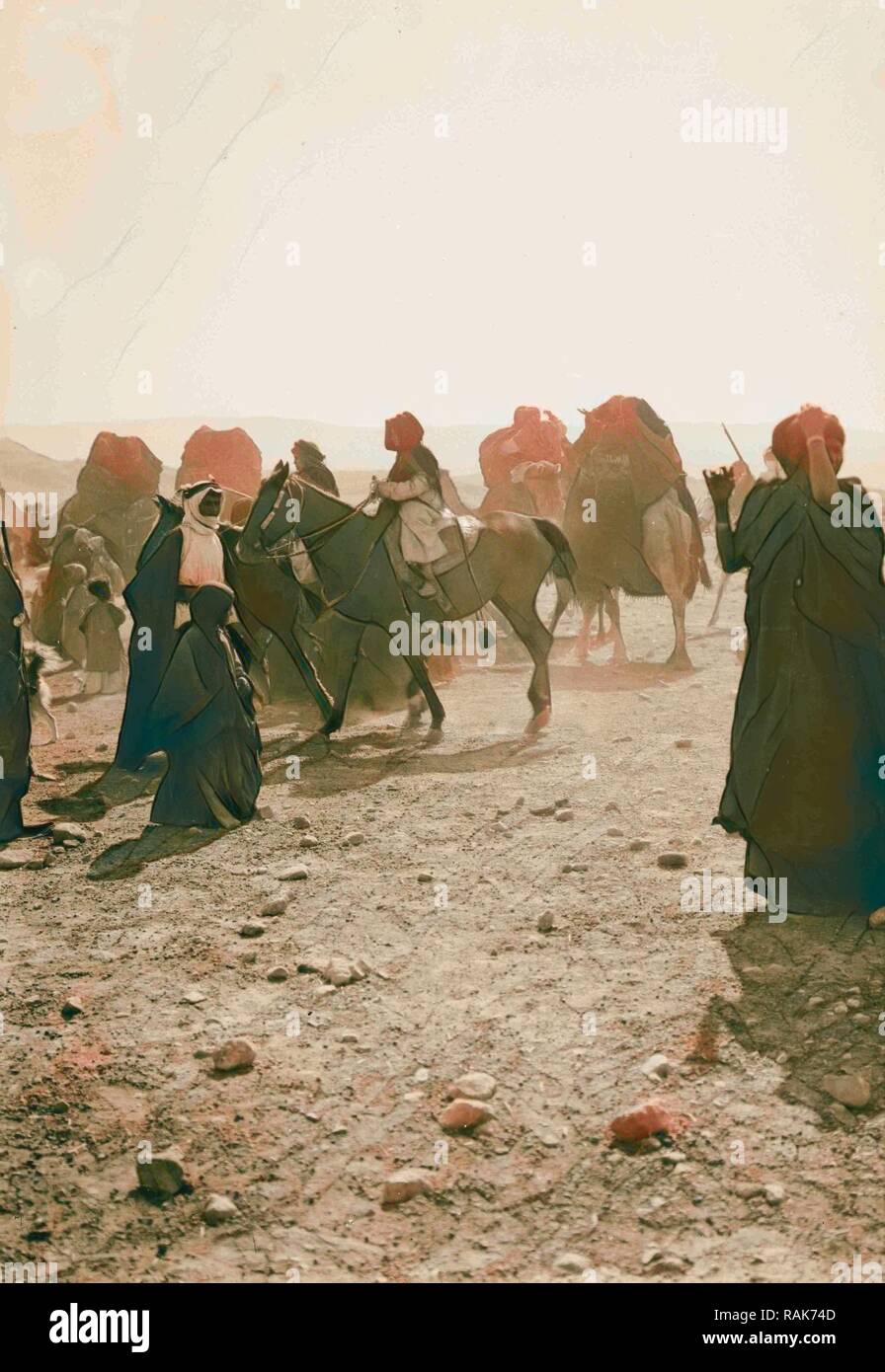 Bedouin wedding Wedding procession starting 1900, the Bedouin are a ...