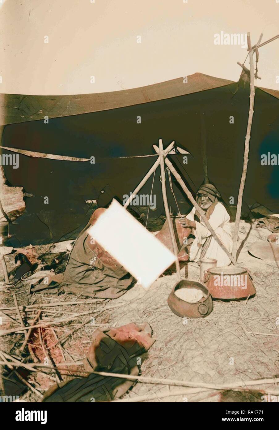 Bedouin wedding Bedouins churning butter 1900, the Bedouin are a ...