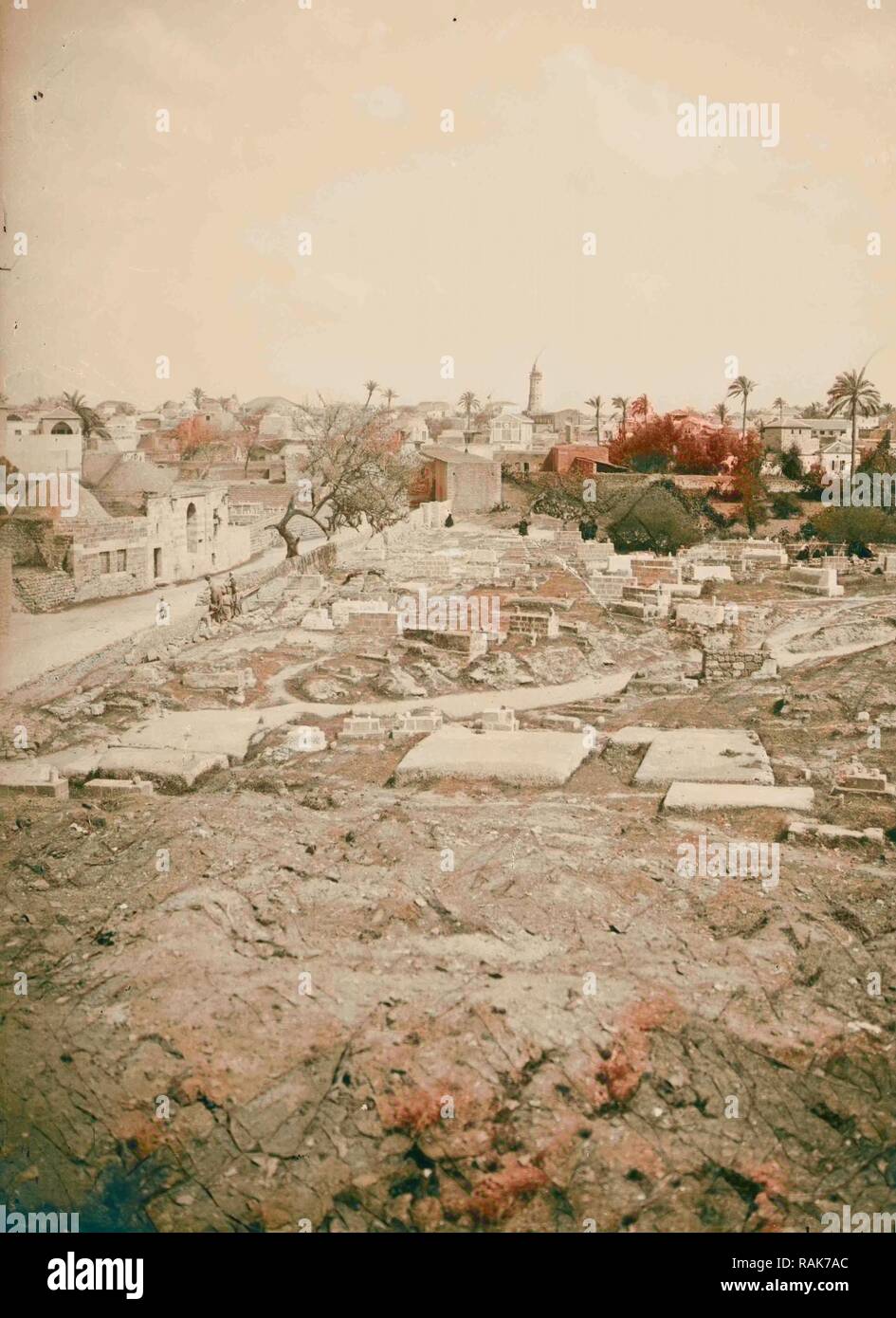 Southern Palestine Gaza, from the west 1900, Gaza Strip, Gaza ...