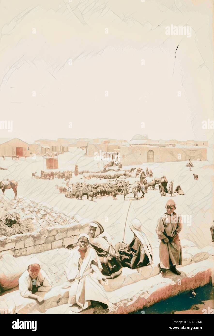 Southern Palestine Beersheba 1900, Israel, Beersheba. Reimagined by ...