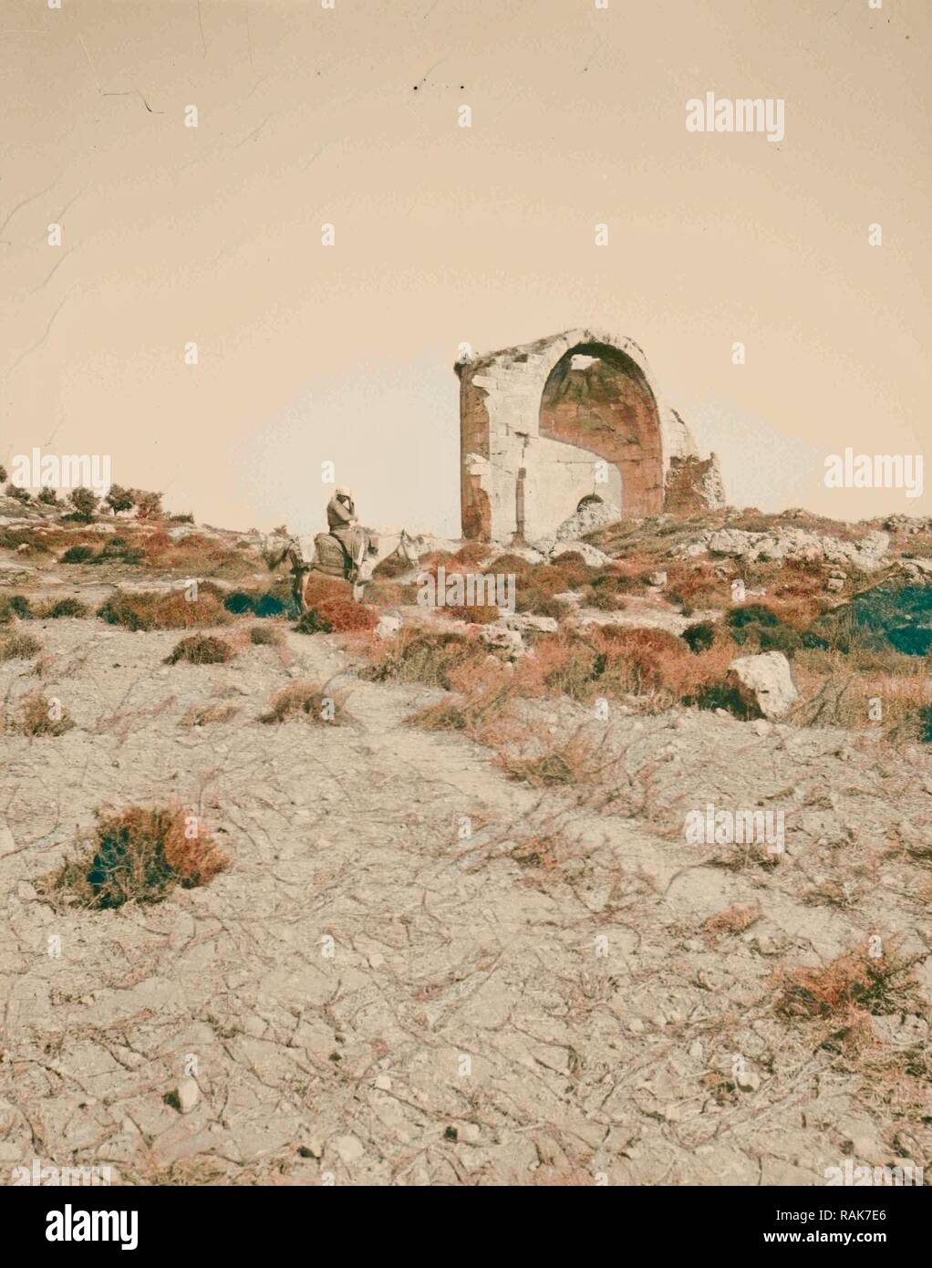 Southern Palestine Ruins of church of Sandahannah 1900, Israel ...