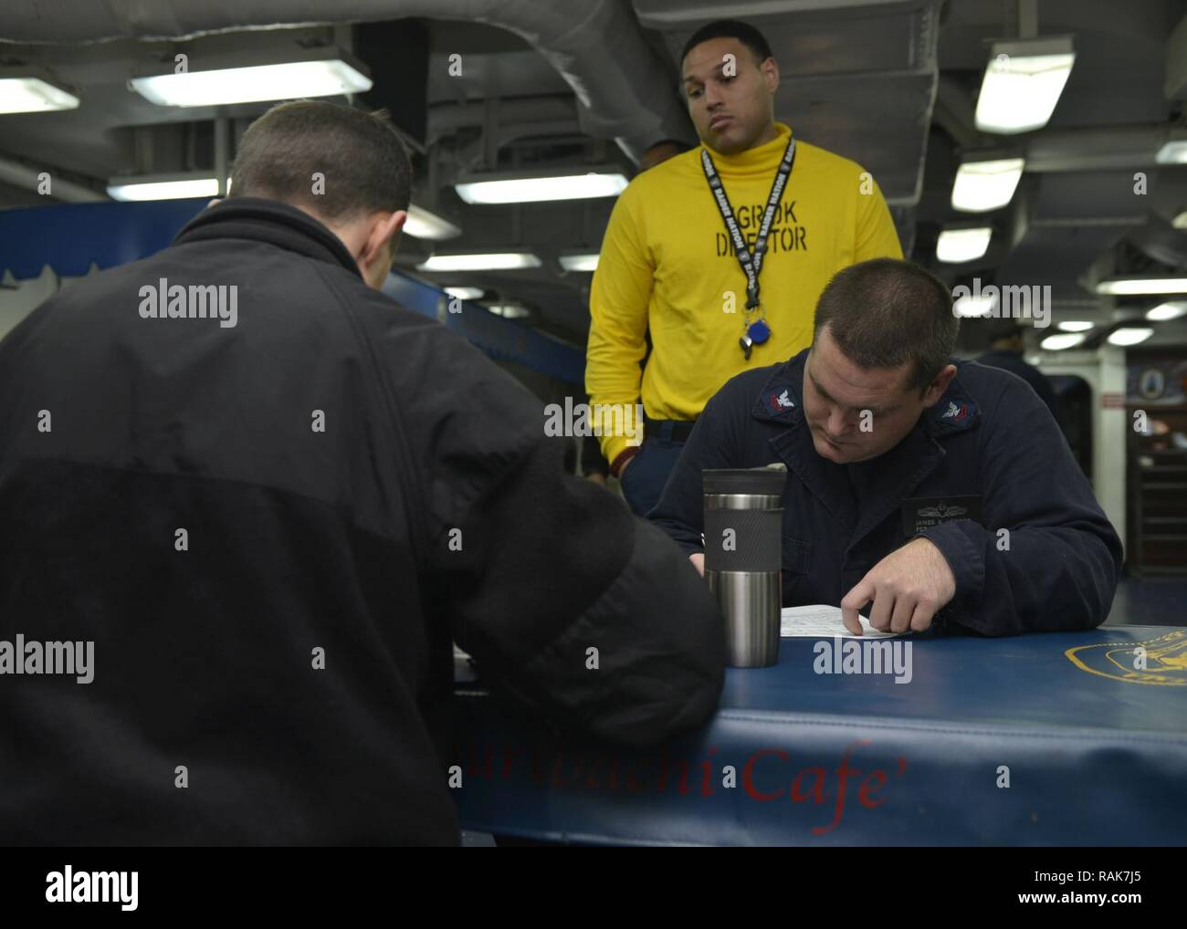 ATLANTIC OCEAN (Feb. 13, 2017) Quartermaster 1st Class George M ...