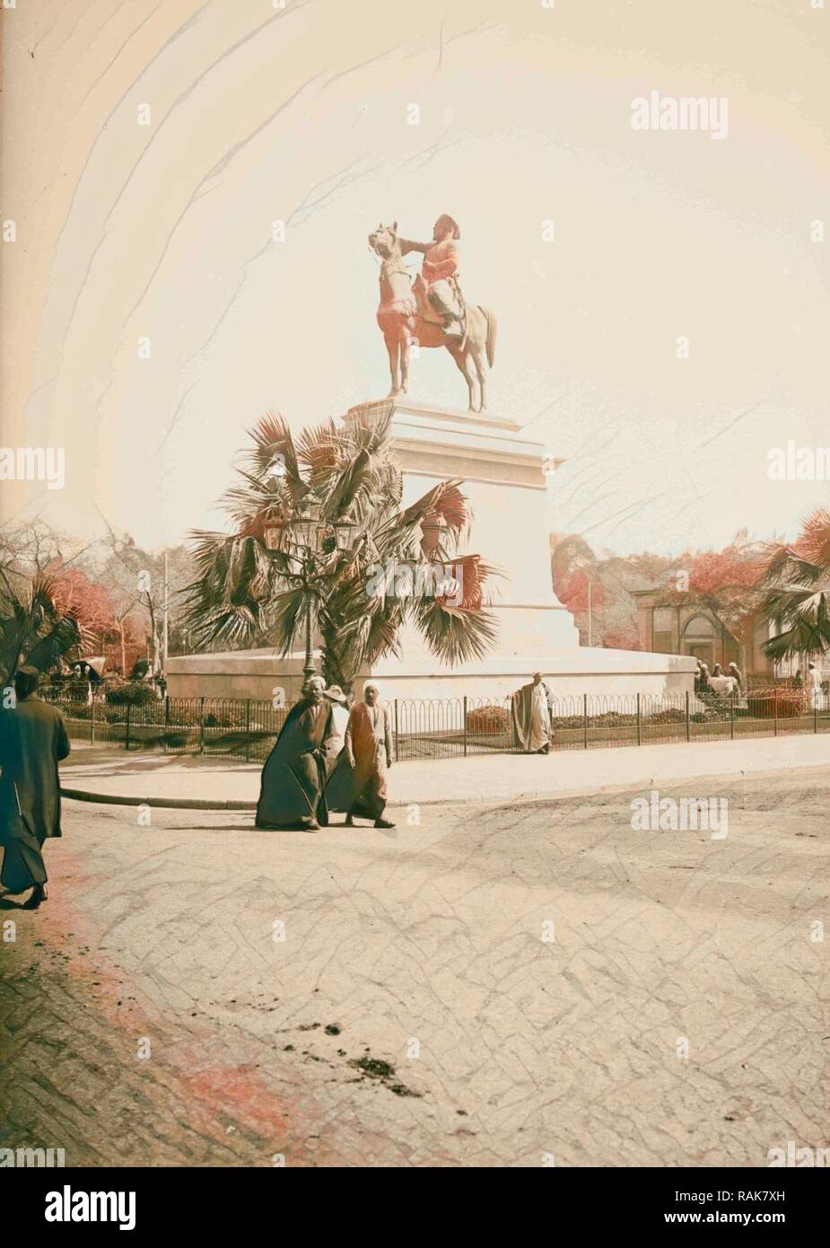 Egyptian views Cairo, Masr, Statue of Ibrahim Pasha, Opera Square ...