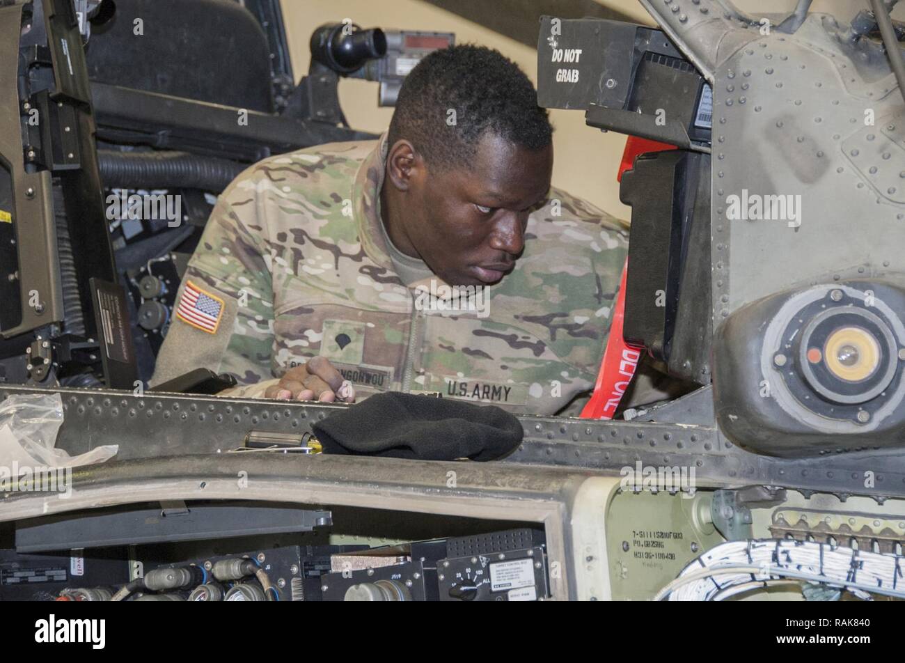 Spc. Claude D. Renkele with Alpha Company 1st Battalion, 3rd Aviation ...