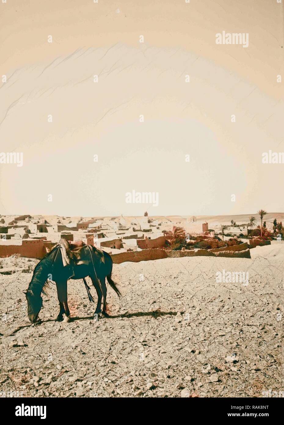 Petra in Transjordan, General view of el-Ma'an 1900, Jordan, Maʻān ...