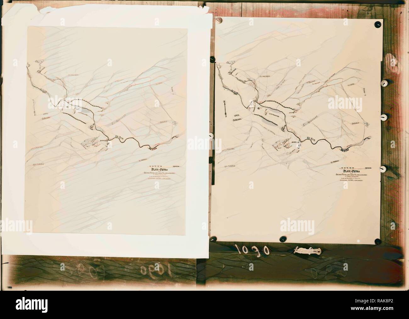 Petra in Transjordan, Plan of Petra 1900, Jordan, Petra (Extinct city ...