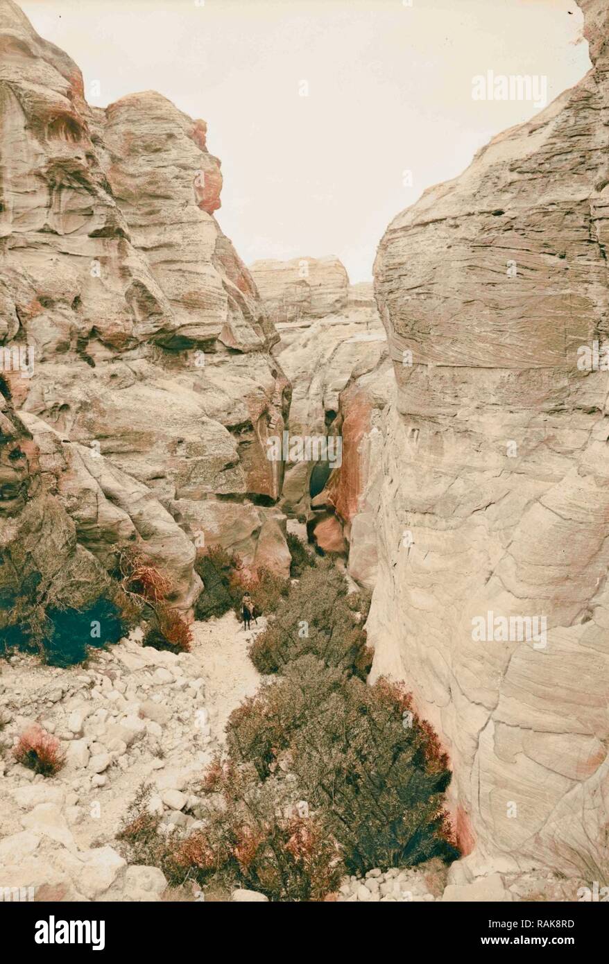 Petra in Transjordan, Bab Es-Sik 1900, Jordan, Petra (Extinct city ...