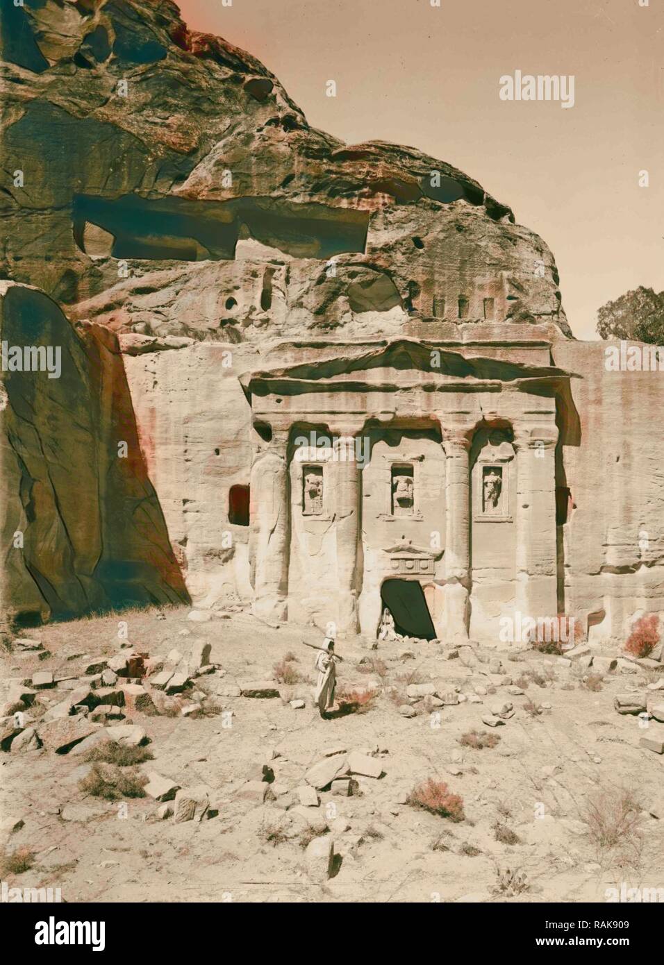 Petra in Transjordan, Tomb of the soldier 1900, Jordan, Petra (Extinct ...