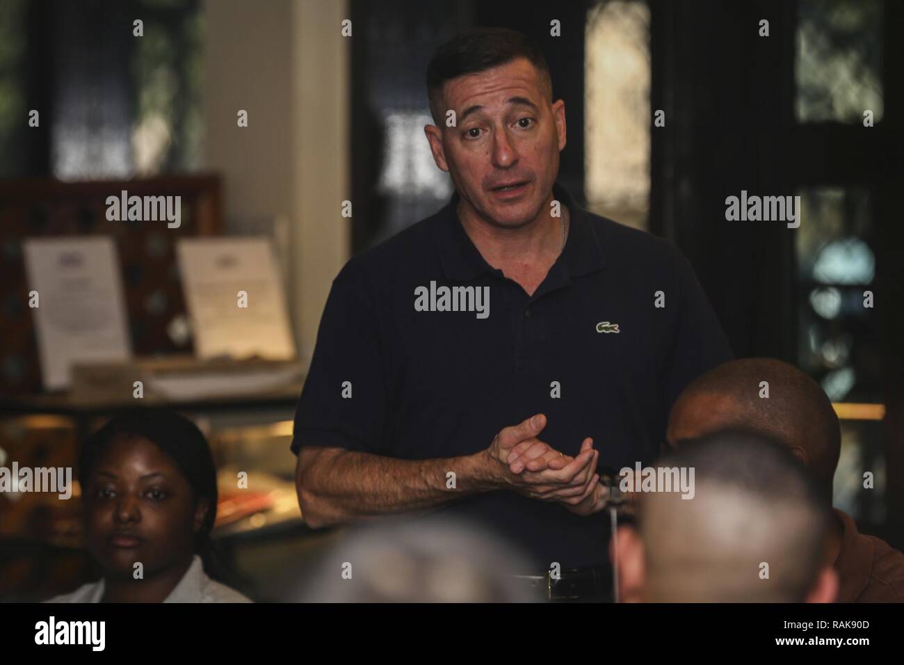 U.S. Marine Corps Sgt. Maj. Anthony A. Spadaro, senior enlisted leader ...