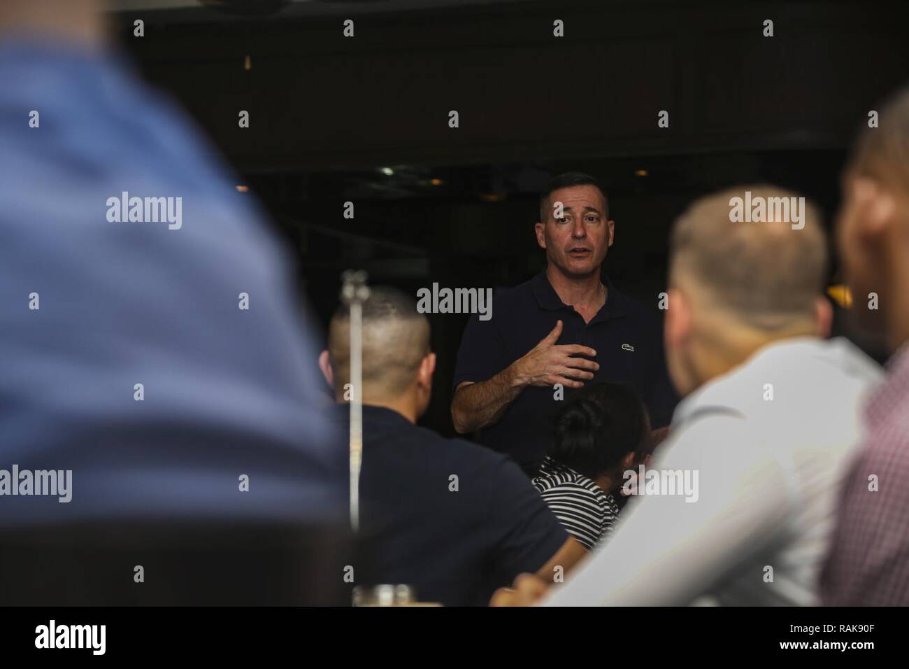 U.S. Marine Corps Sgt. Maj. Anthony A. Spadaro, senior enlisted leader ...