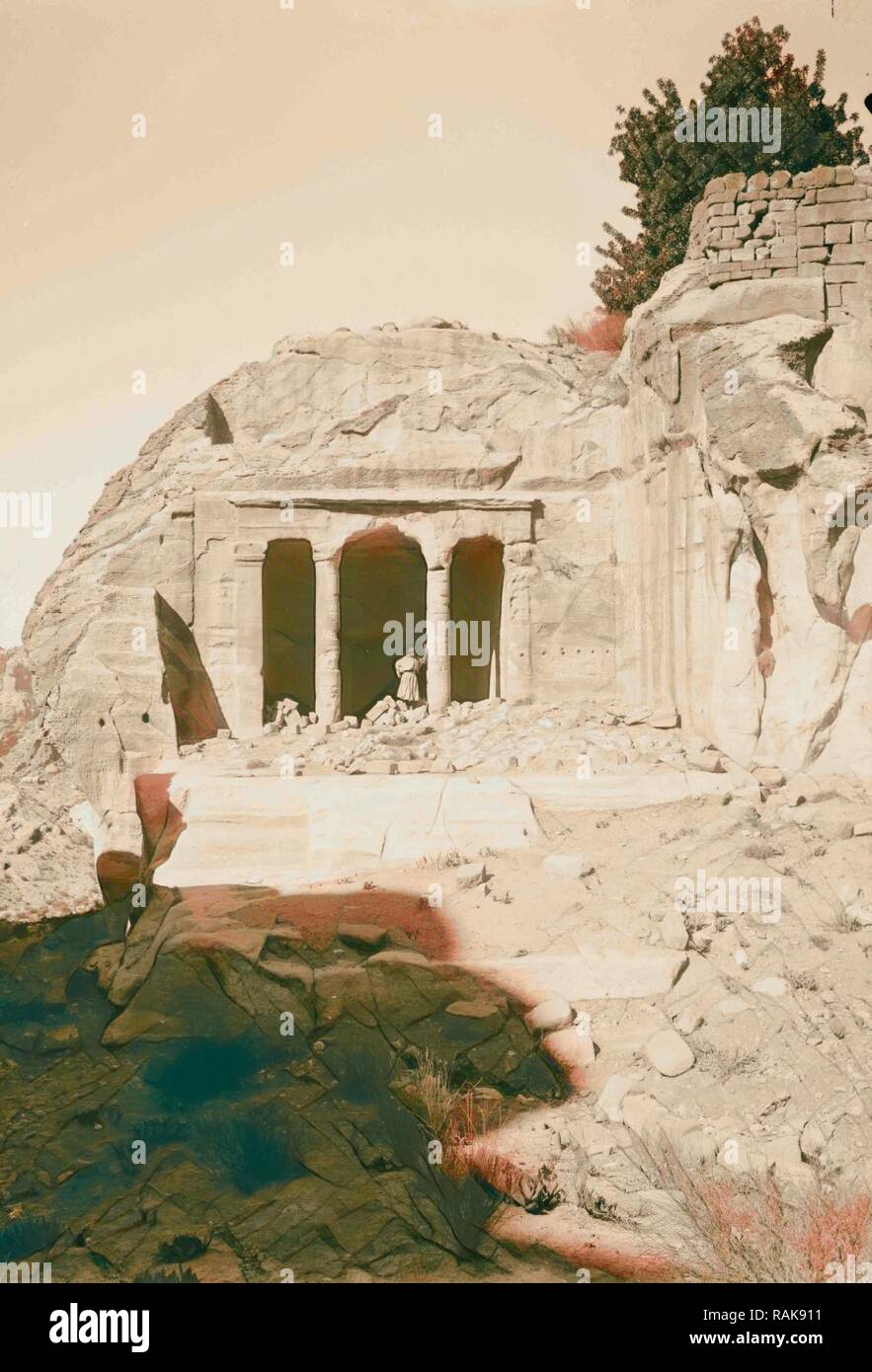 Petra in Transjordan, Garden tomb 1900, Jordan, Petra (Extinct city ...