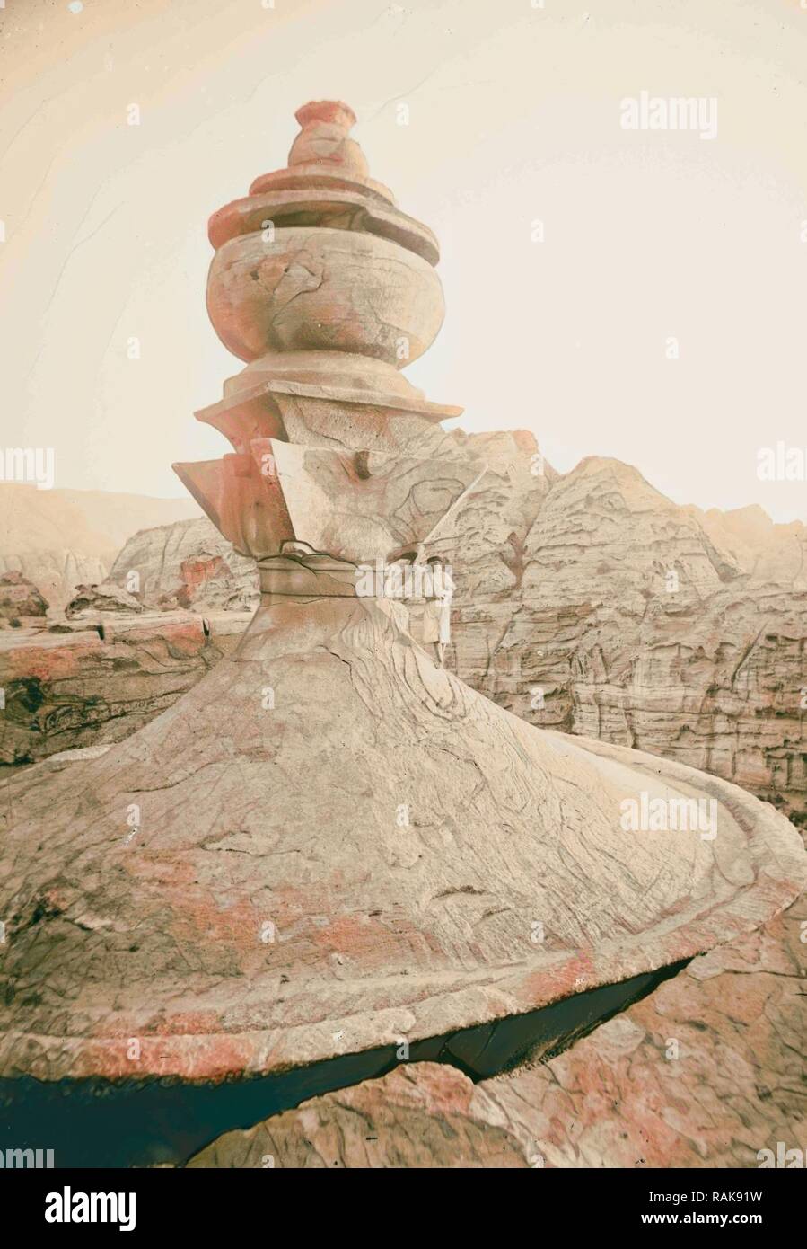 Petra in Transjordan, Urn of Ed-Deir 1900, Jordan, Petra (Extinct city ...