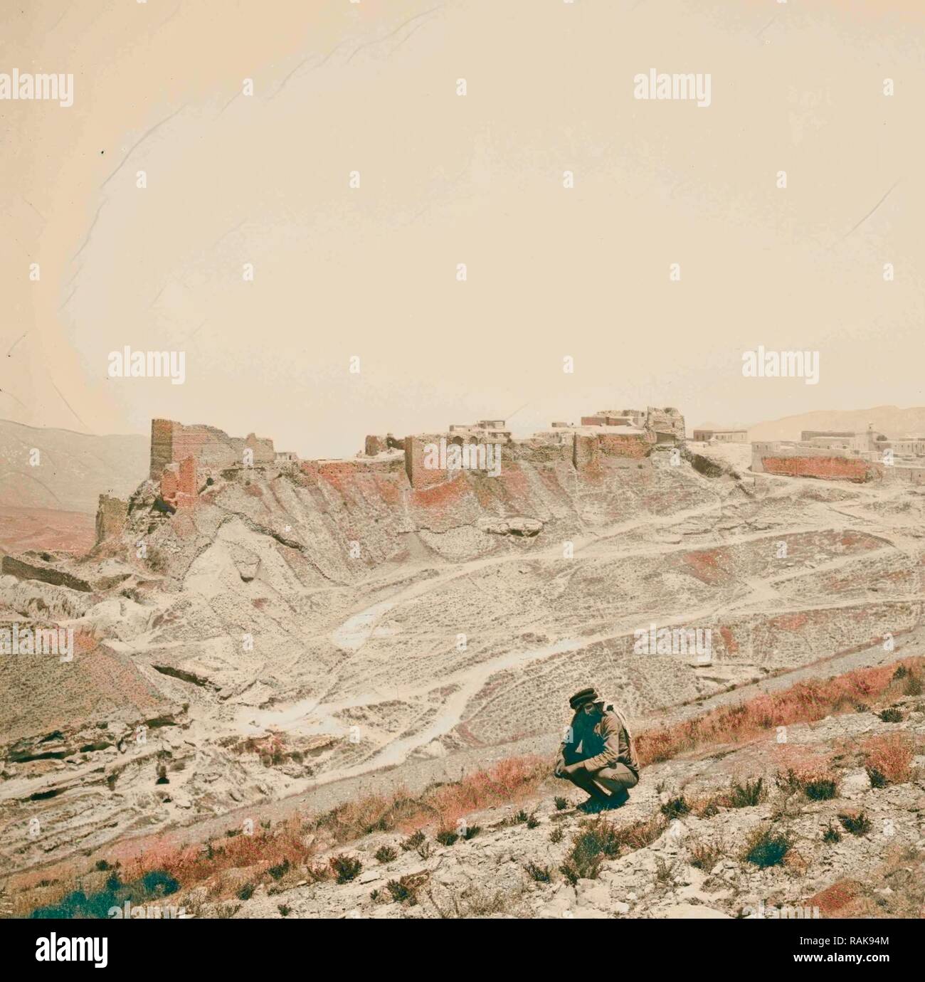 East of the Jordan and Dead Sea, General view of Kerak (Kir of Moab ...