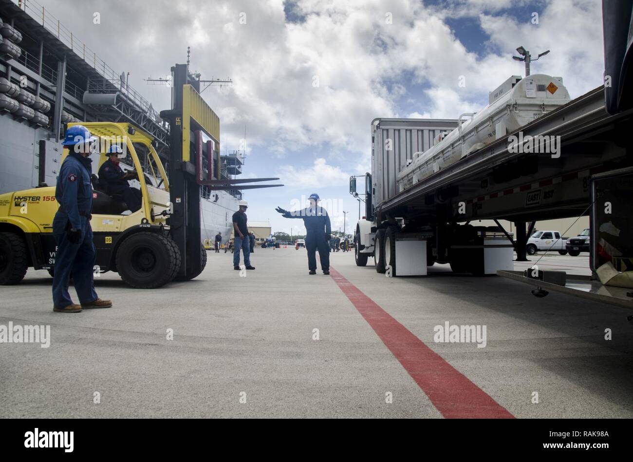 SANTA RITA, Guam (Feb.10, 2017) Military Sealift Command personnel ...