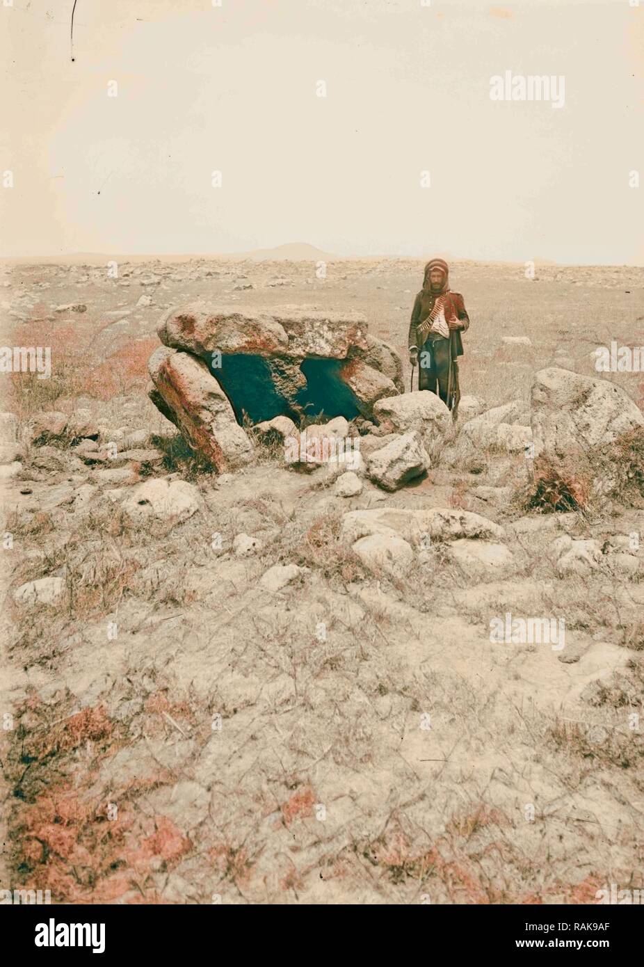 East of the Jordan and Dead Sea, Dolmen in Ajlun 1900, Jordan, ʻAjlūn ...